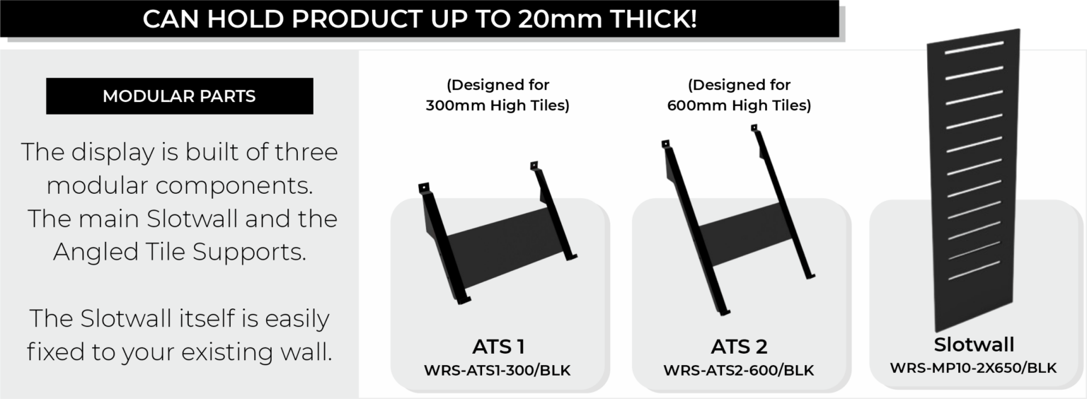 NEW ADJUSTABLE WALL RACK FROM VISION DISPLAY: A MULTI-FORMAT TILE ...